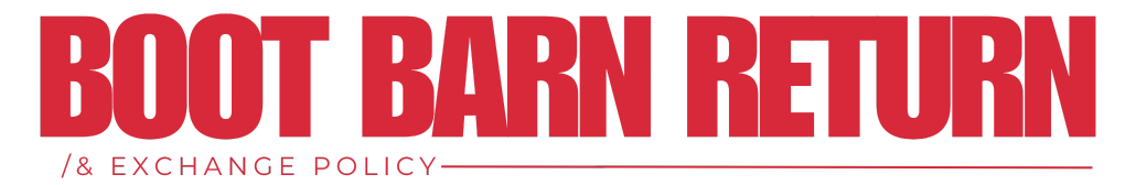 Boot Barn Exchange Policy